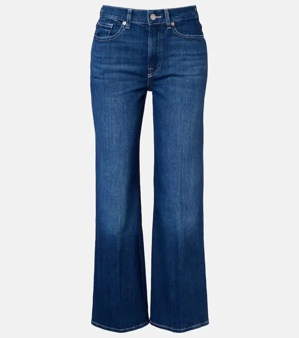 7 For All Mankind Lotta Ankle Wide-leg Jeans