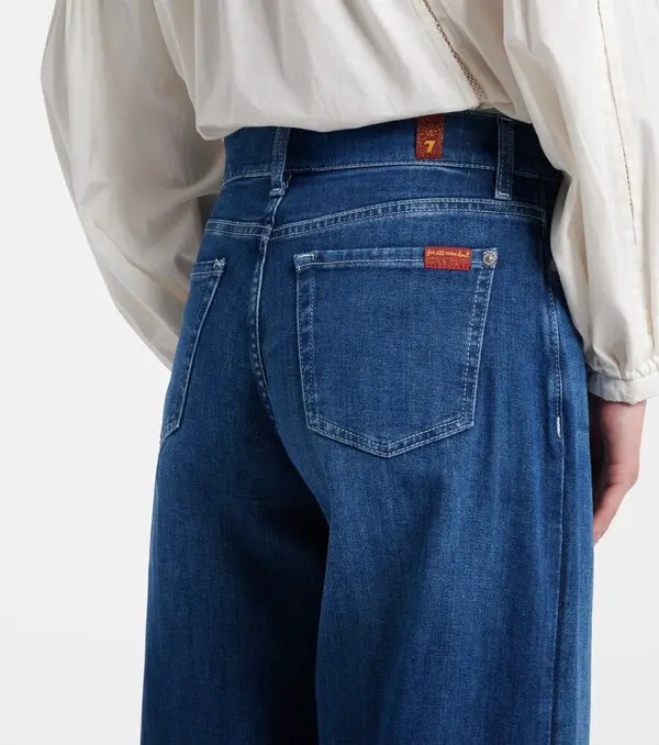 7 For All Mankind Lotta Ankle Wide-leg Jeans