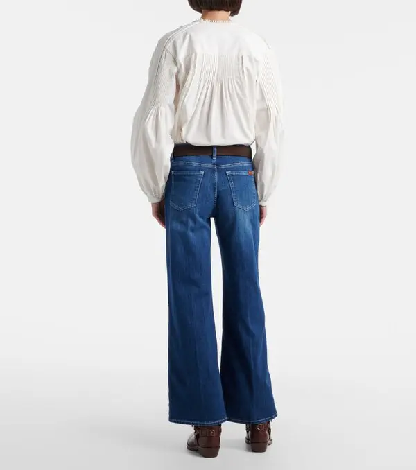 7 For All Mankind Lotta Ankle Wide-leg Jeans