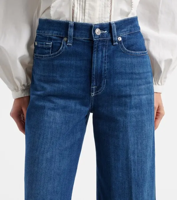 7 For All Mankind Lotta Ankle Wide-leg Jeans