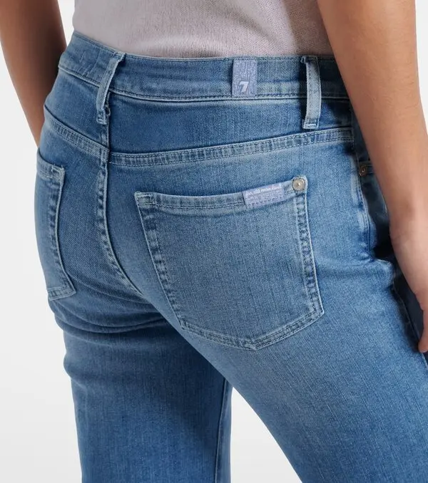 7 For All Mankind Dojo Cropped Flared Jeans