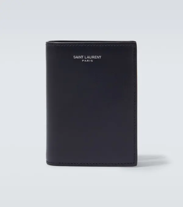 Saint Laurent Leather Wallet - Blue