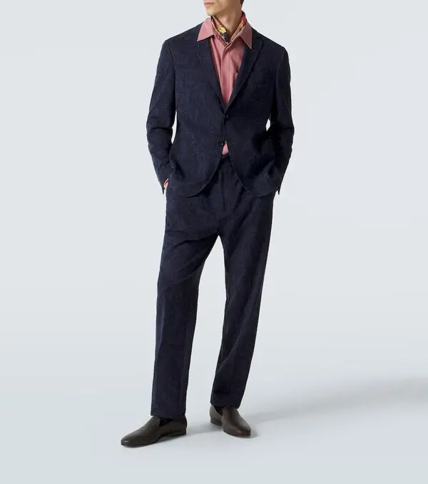 Etro Paisley Straight Pants