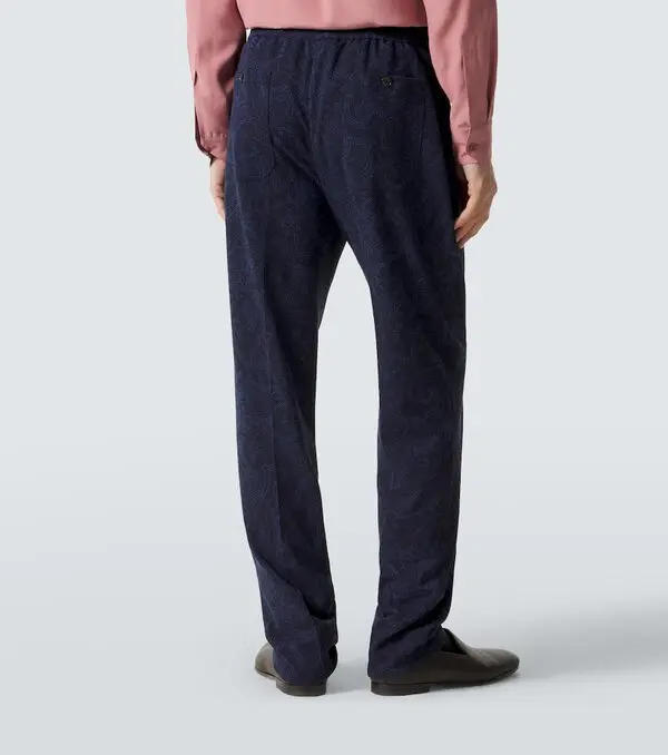 Etro Paisley Straight Pants