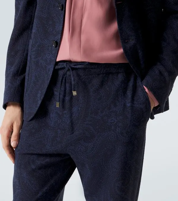 Etro Paisley Straight Pants