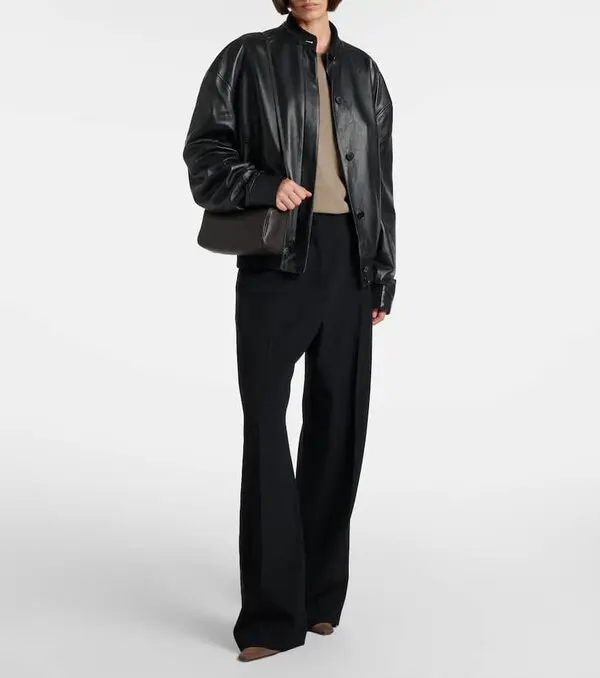 THE ROW 90s Leather Shoulder Bag