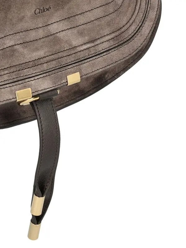 Chloé Marcie Suede Shoulder Bag - Brown