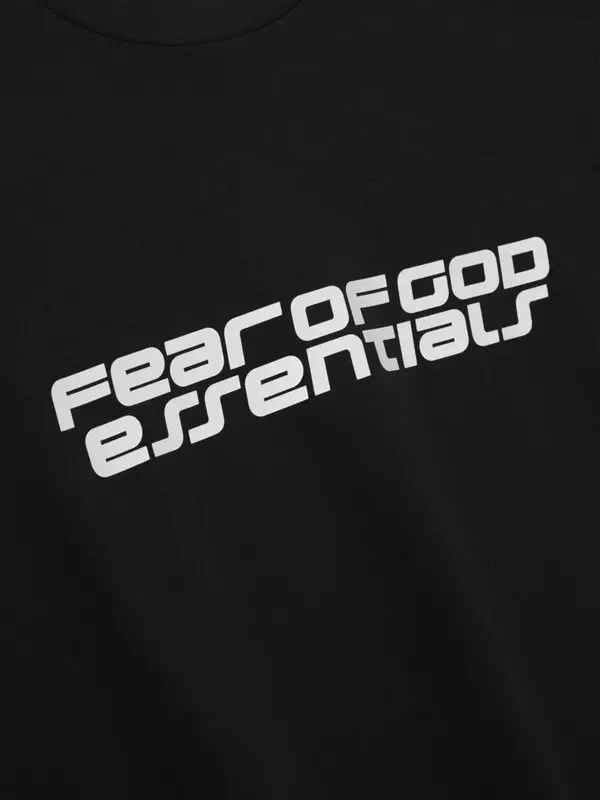 ESSENTIALS Long Sleeve Graphic T-shirt - Black