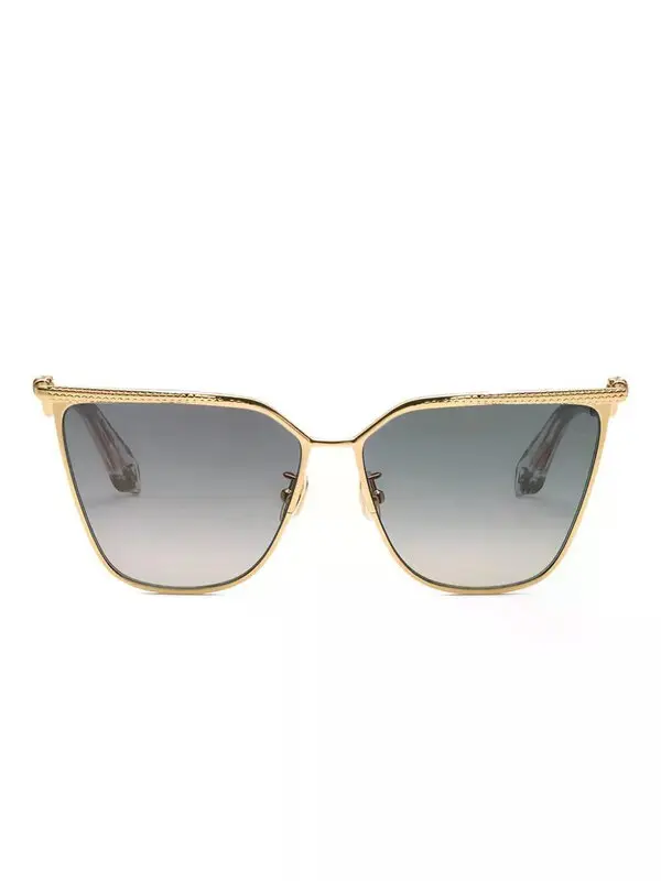 Roberto Cavalli Snake-effect Sunglasses - Gold