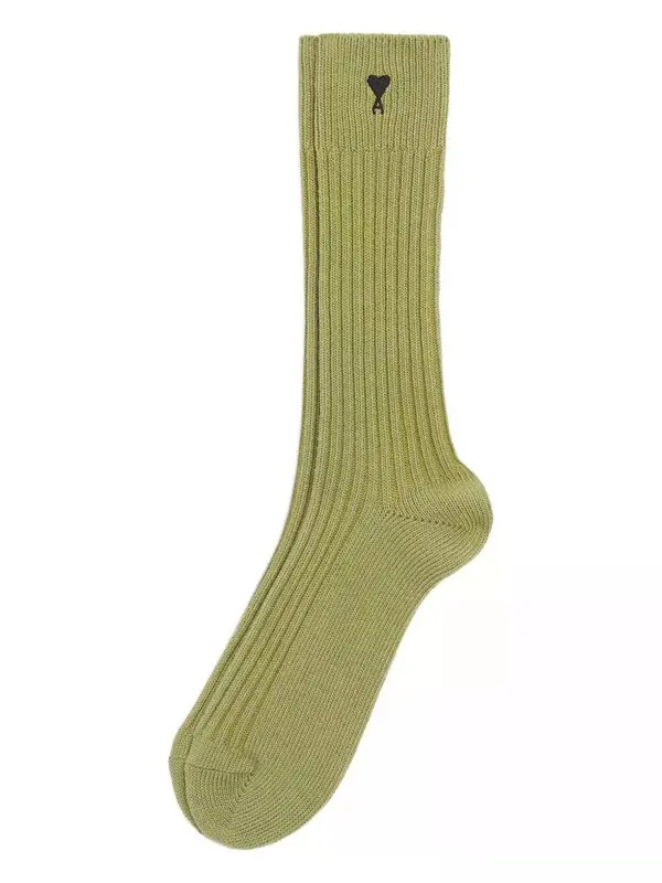 Ami De Coeur Ribbed Socks - Green
