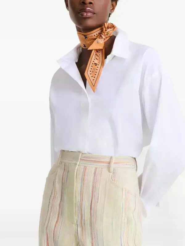 Longchamp French Bandana Scarf - Orange