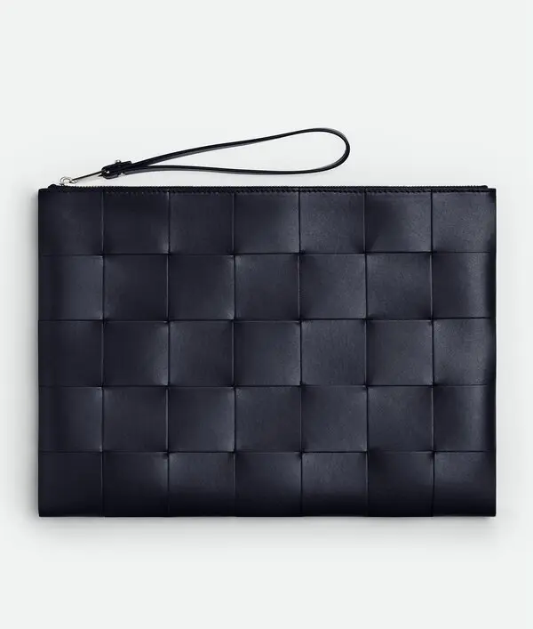 Bottega Veneta Cassette Flat Pouch - Nocturnal / Blue Royal