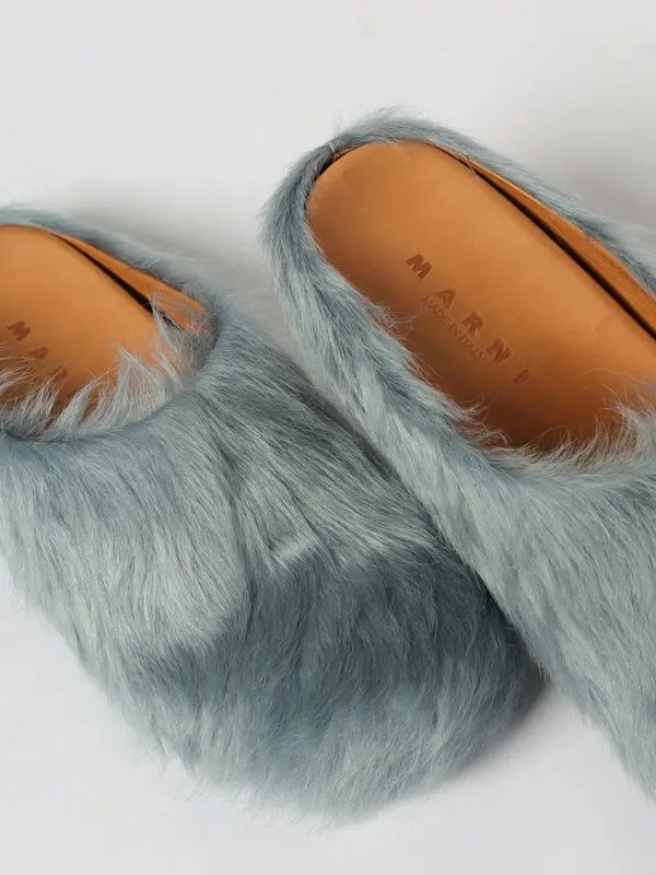 Marni Fur Clogs - Water