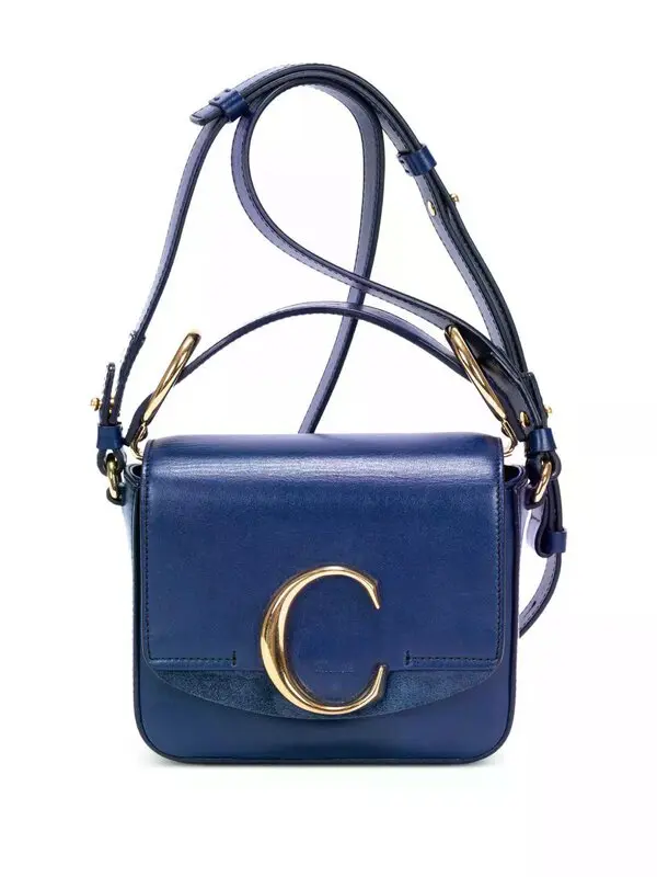 Chloé Mini C Crossbody Bag - Blue
