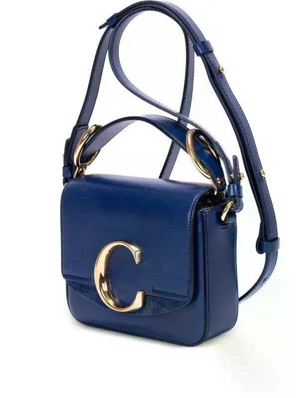 Chloé Mini C Crossbody Bag - Blue