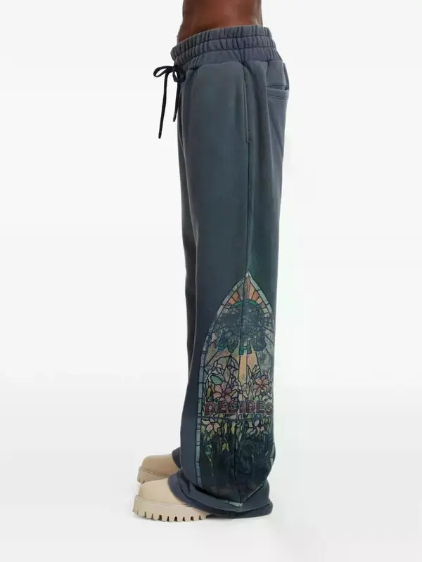 WHO DECIDES WAR Printed Track Pants