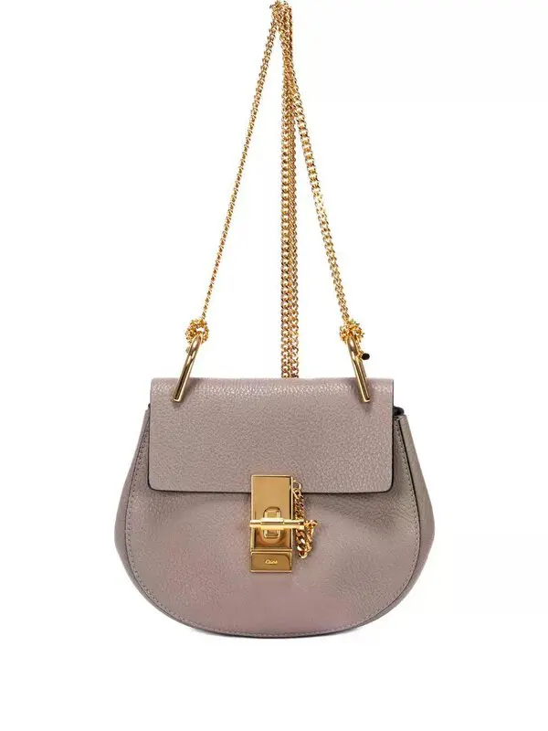 Chloé Drew Shoulder Bag - Grey