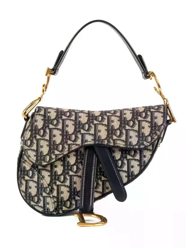 Dior Saddle Monogram Shoulder Bag - Neutrals