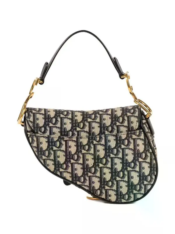 Dior Saddle Monogram Shoulder Bag - Neutrals