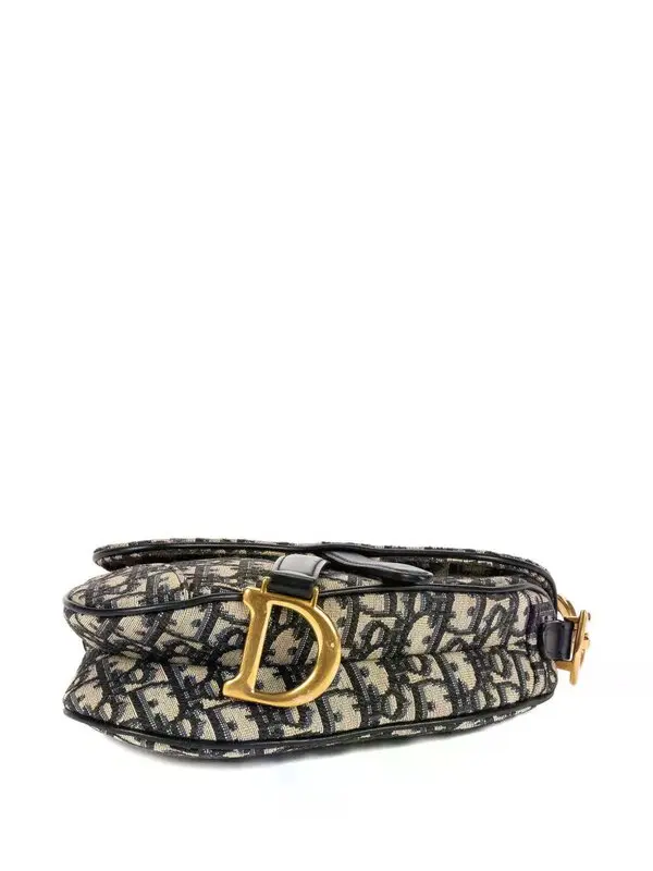 Dior Saddle Monogram Shoulder Bag - Neutrals
