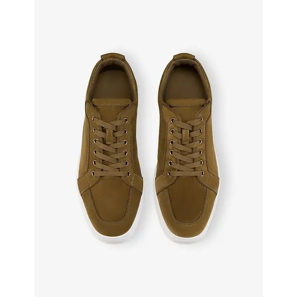 CHRISTIAN LOUBOUTIN Rantulow Orlato Flat Suede Trainers - Bronzo
