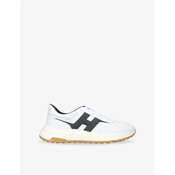 Hogan Nuovo Hyperlight Leather Trainers - White/blk