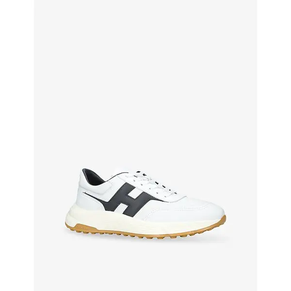 Hogan Nuovo Hyperlight Leather Trainers - White/blk