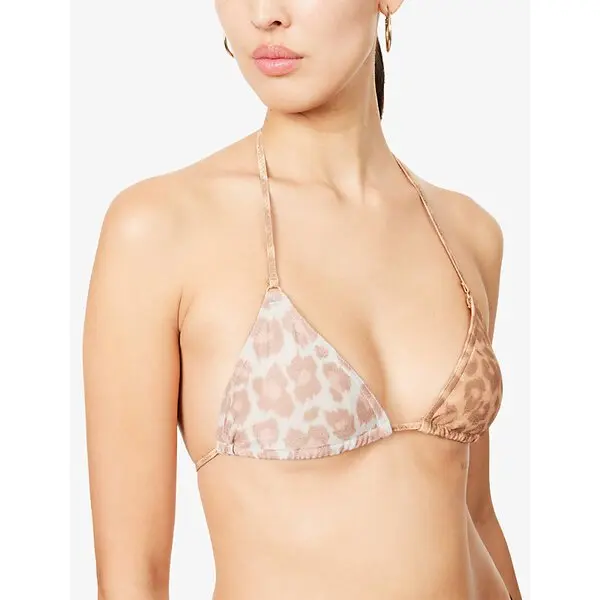 Zimmermann Awaken Metallic Triangle Bikini Set