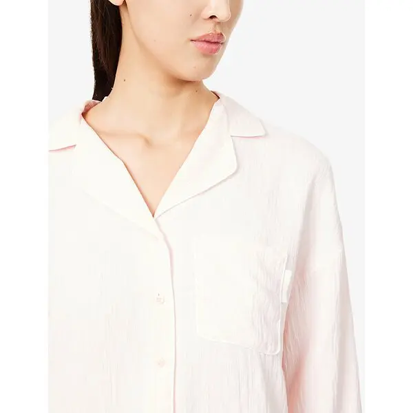 Lounge Crinkle Woven Pyjama Shirt