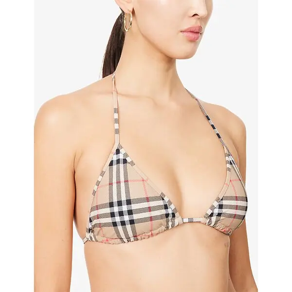 Burberry Check Triangle Bikini Set