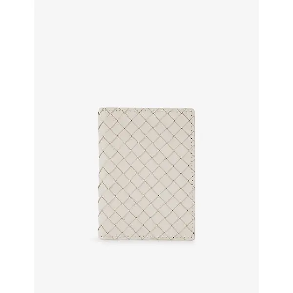 REISS Floyd Bifold Leather Cardholder - Off White