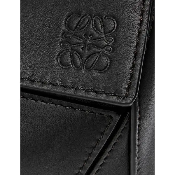 Loewe Puzzle Woven-handle Mini Leather Cross-body Bag