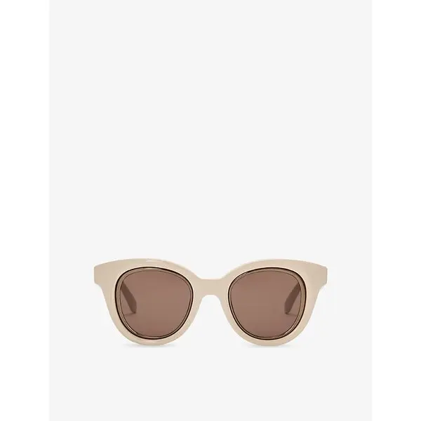 Loewe Butterfly Mini Anagram Acetate Sunglasses - Cream