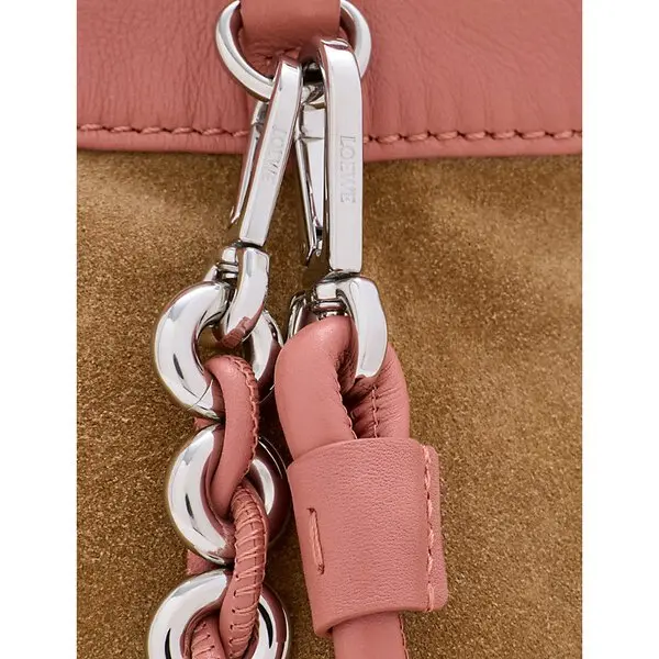 Loewe Flamenco Medium Leather Clutch Bag - Blush