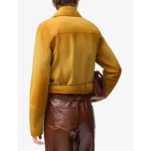 Loewe Cropped Leather Jacket