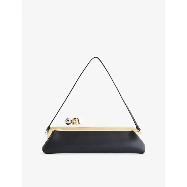 Jacquemus The Salon Leather Clutch Bag - Black