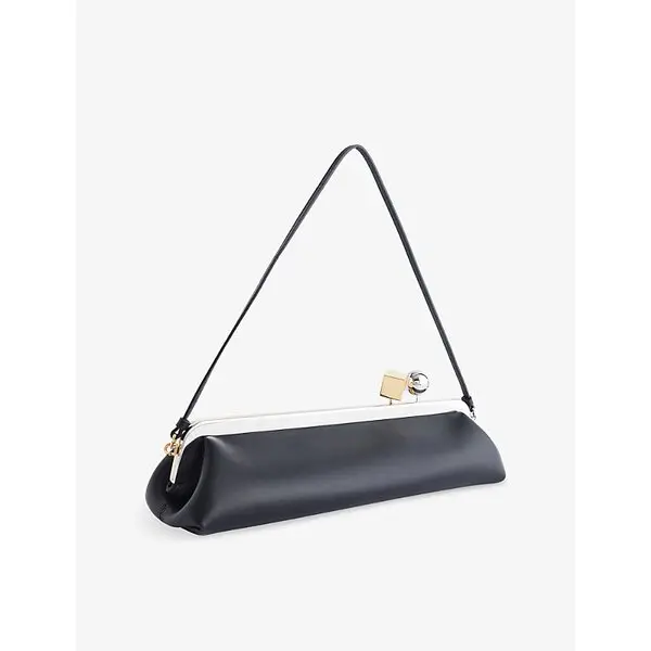 Jacquemus The Salon Leather Clutch Bag - Black
