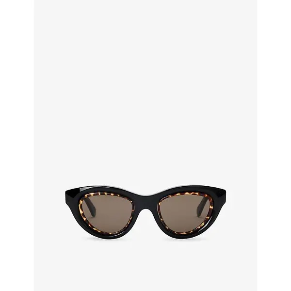 Loewe Cat Eye Mini Anagram Sunglasses - Black