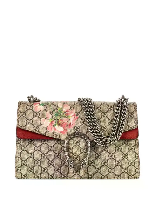 Gucci Flower Print Shoulder Bag
