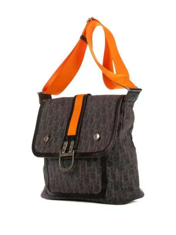 Dior 2000s Monogram Shoulder Bag - Black