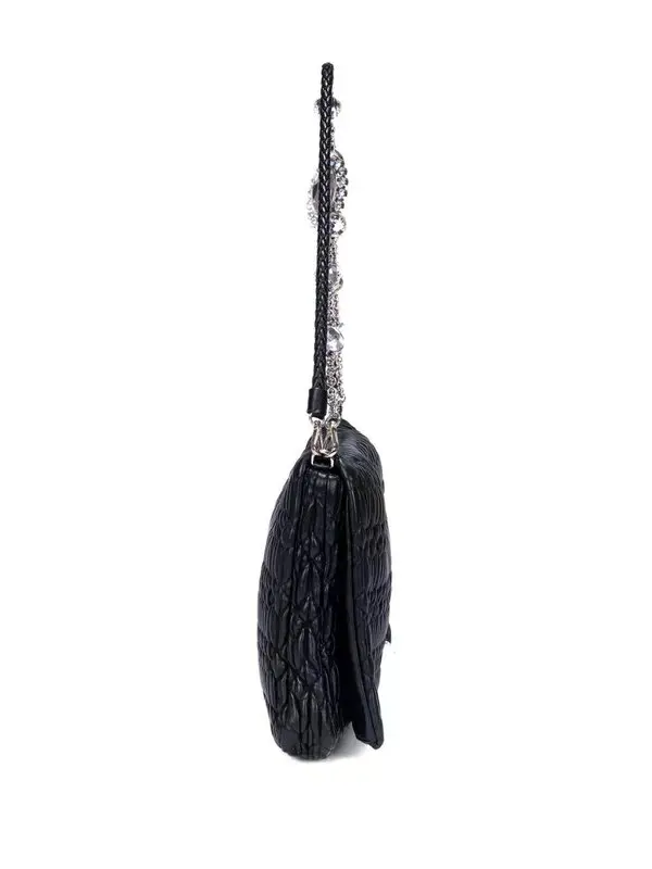 Miu Miu Braided Strap Embellished Shoulder Bag