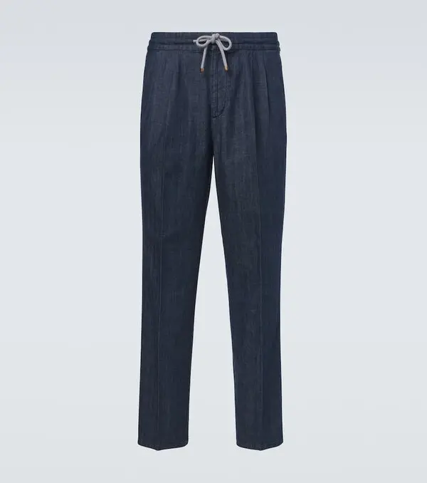 Brunello Cucinelli Pleated Straight Jeans