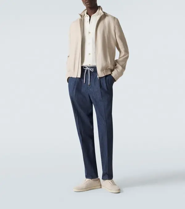 Brunello Cucinelli Pleated Straight Jeans