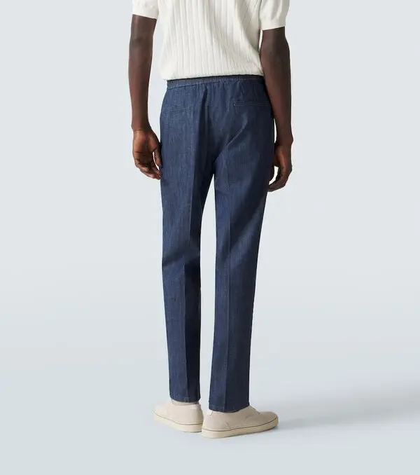 Brunello Cucinelli Pleated Straight Jeans