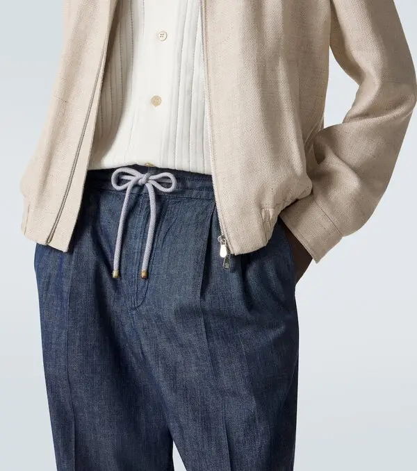 Brunello Cucinelli Pleated Straight Jeans