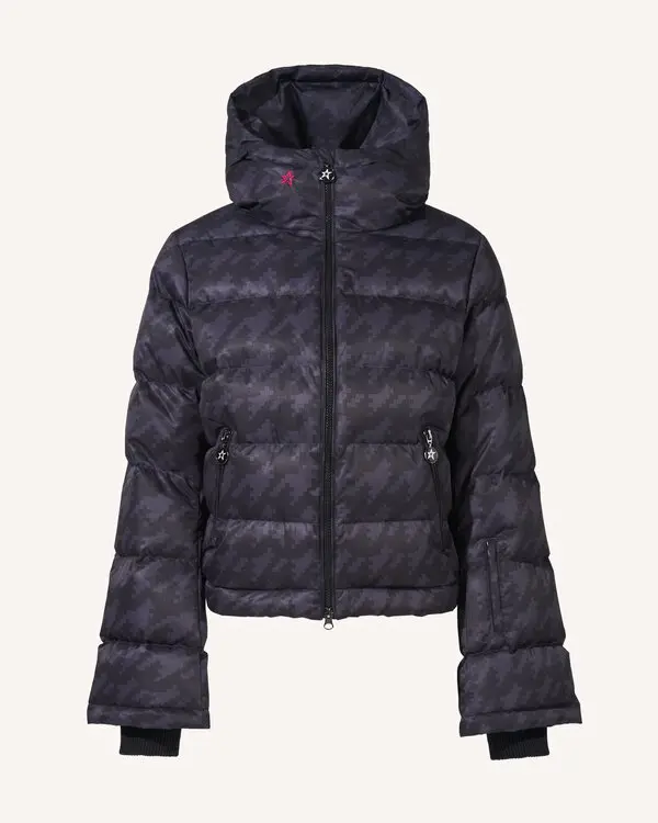 Perfect Moment Houndstooth Polar Flare Down Jacket