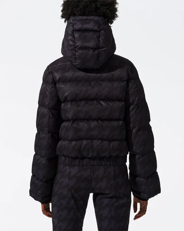 Perfect Moment Houndstooth Polar Flare Down Jacket