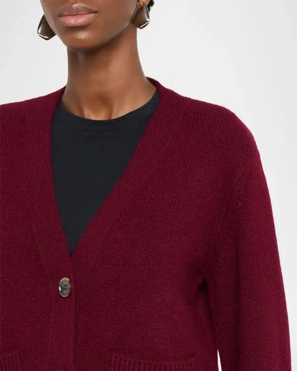 LISA YANG Danni Cashmere V-neck Cardigan - Nightfall