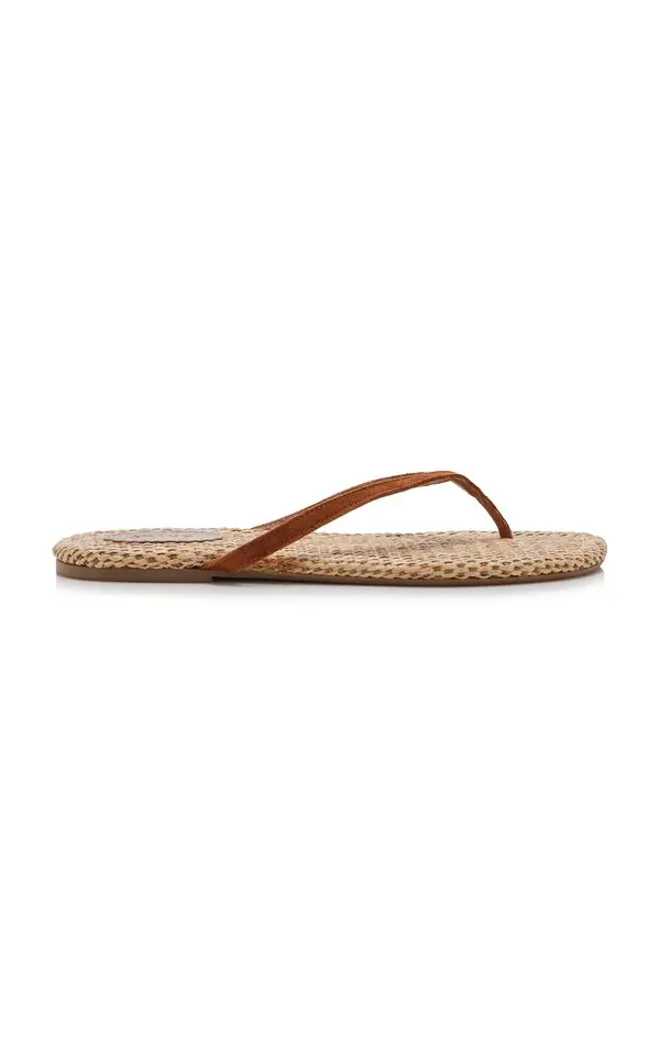 Staud Freja Thong Sandals - Brown
