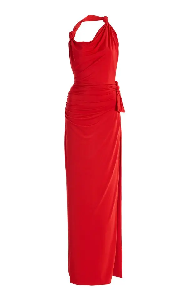 Ila Harper Jersey Maxi Dress - Red